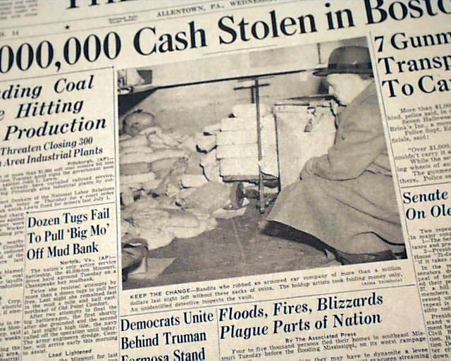 The infamous Brinks robbery... - RareNewspapers.com