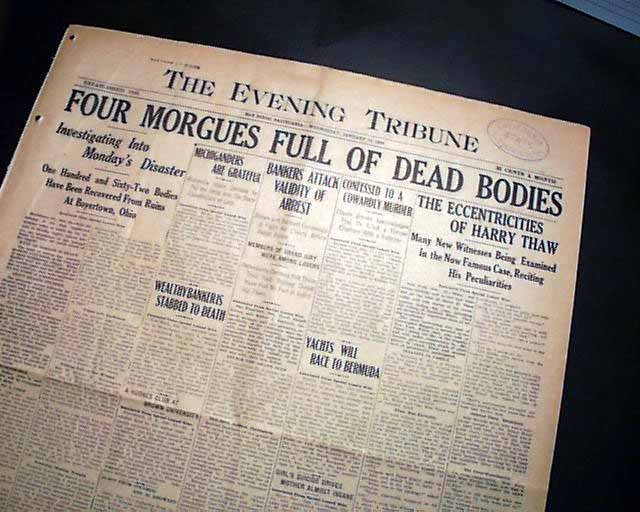 1908 Rhoads Opera House Fire... Boyertown PA... - RareNewspapers.com