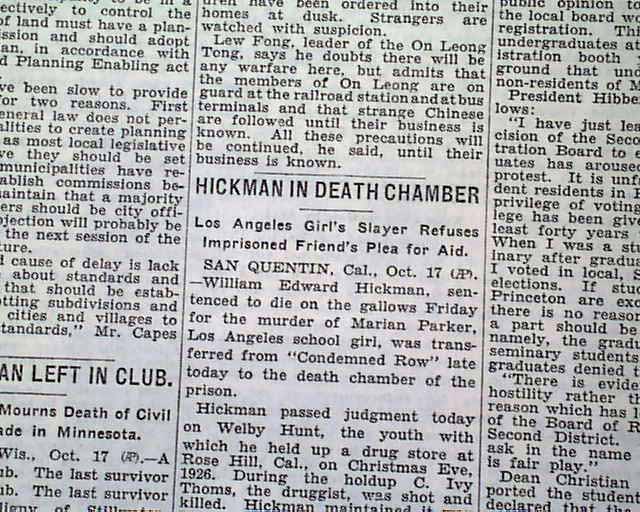 William Edward Hickman hangs... - RareNewspapers.com