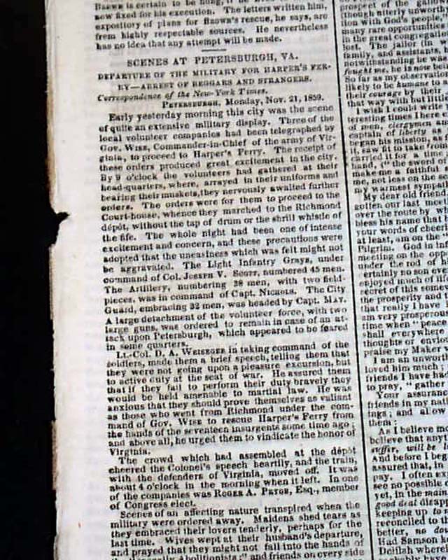 John Brown's raid at Harper's Ferry... - RareNewspapers.com