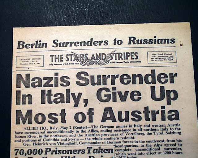 Nazis surrender... - RareNewspapers.com
