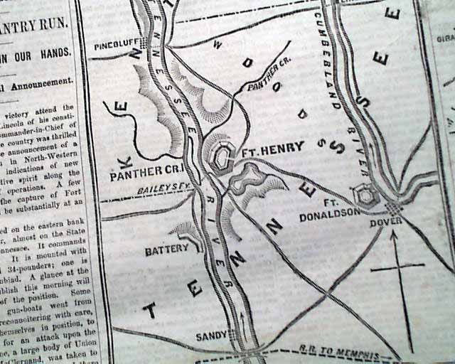 Fort Henry, Tennessee captured... - RareNewspapers.com
