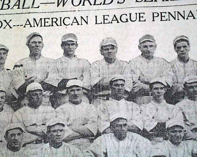 Early Babe Ruth in a team photo... - RareNewspapers.com