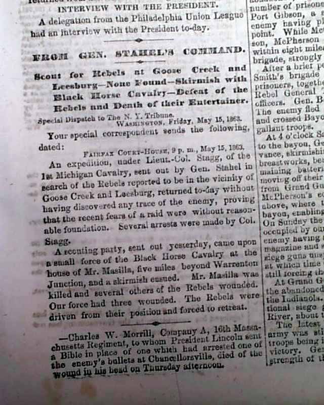 2nd battle of Fredericksburg aftermath... - RareNewspapers.com