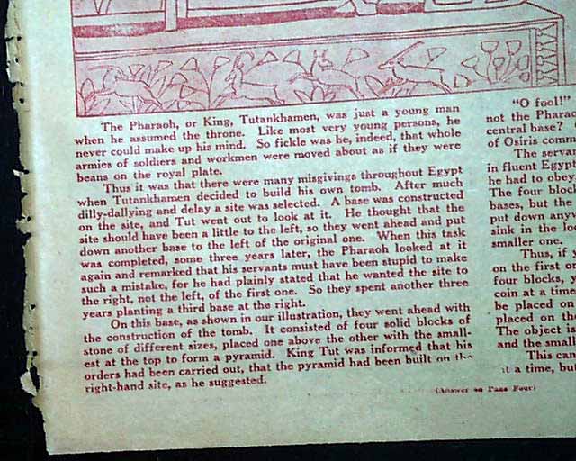 Harry Houdini magic "newspaper"... - RareNewspapers.com