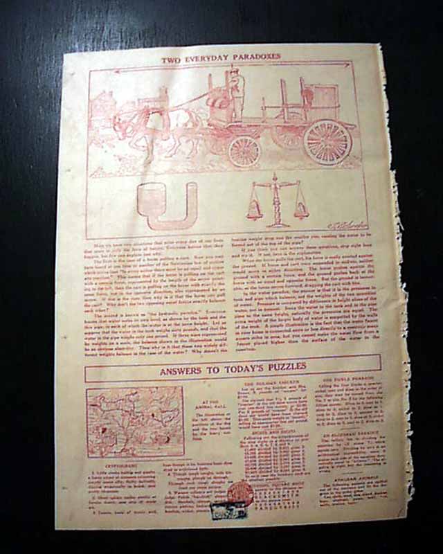 Harry Houdini magic "newspaper"... - RareNewspapers.com