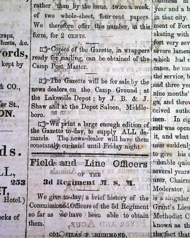 Rare camp newspaper... - RareNewspapers.com