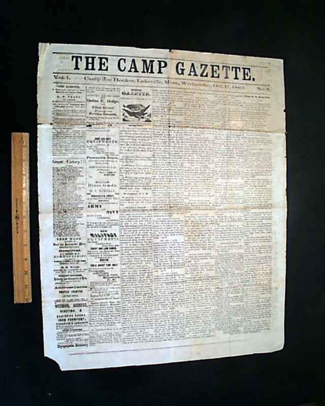 Rare camp newspaper... - RareNewspapers.com