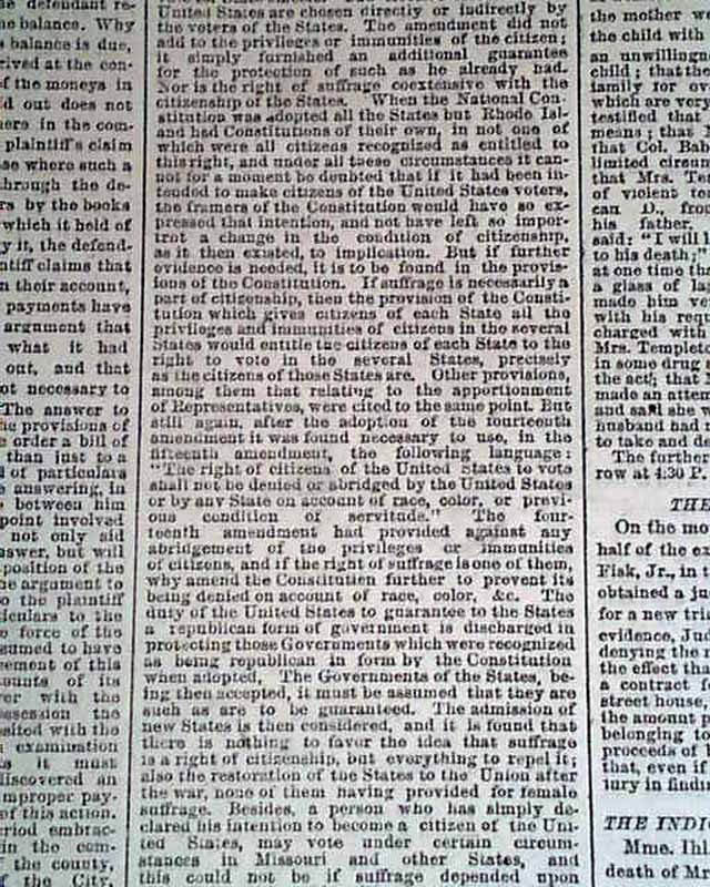 Pair of issues on Virginia Minor before the Supreme Court ...