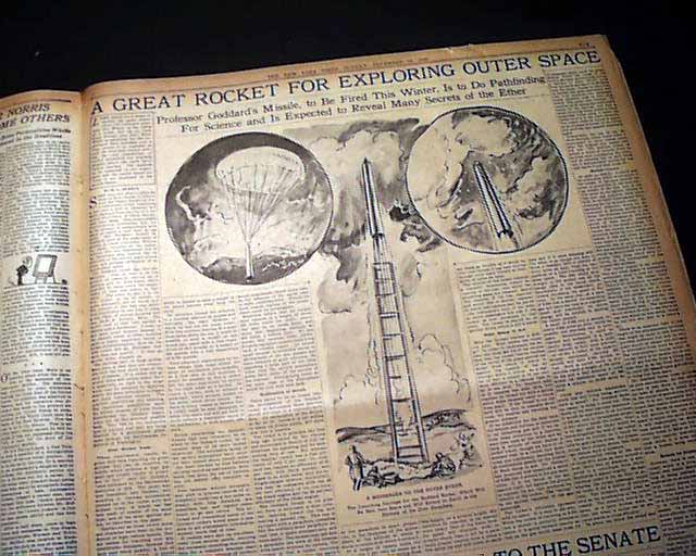 1929 Robert Goddard.... early rockets..... - RareNewspapers.com