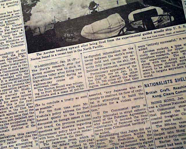 1950 long range rockets flight.... - RareNewspapers.com