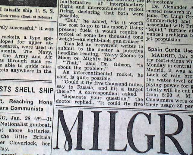 1950 long range rockets flight.... - RareNewspapers.com