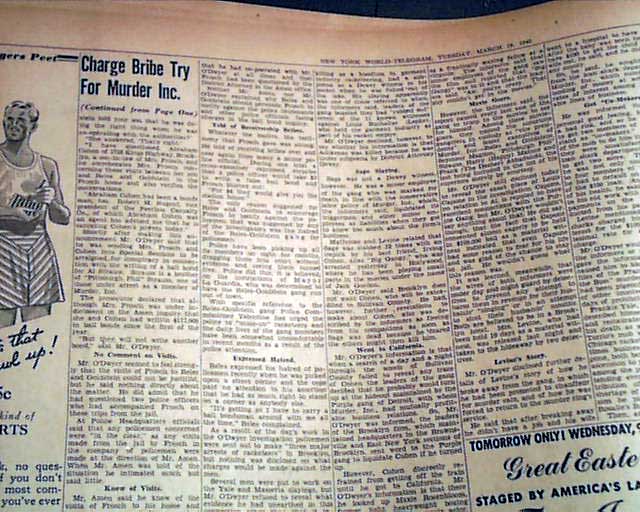Murder, Inc. case... informant Abe Reles... - RareNewspapers.com