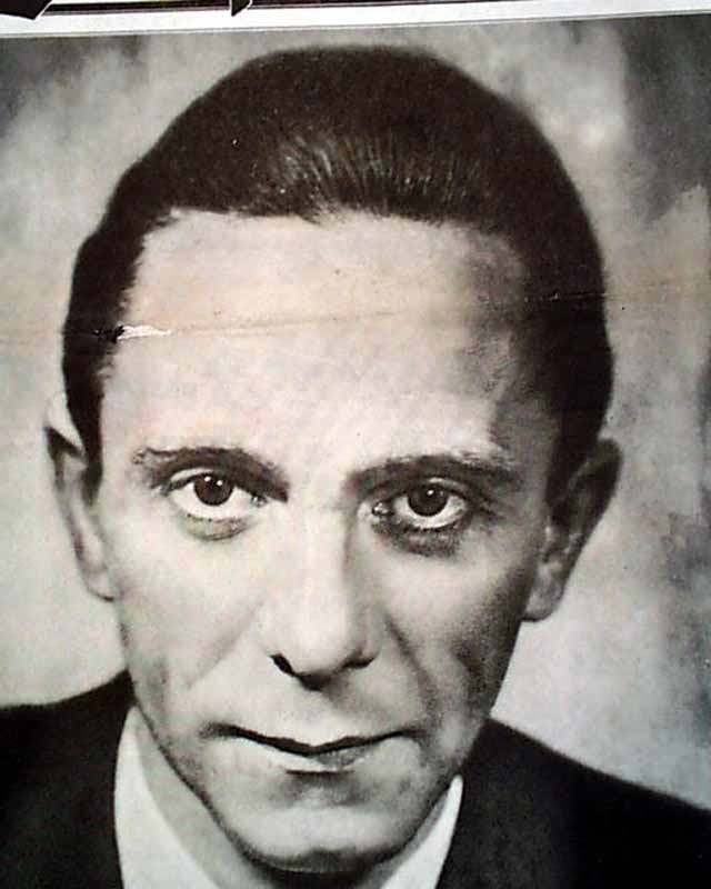 Goebbels, the propaganda minister... - RareNewspapers.com