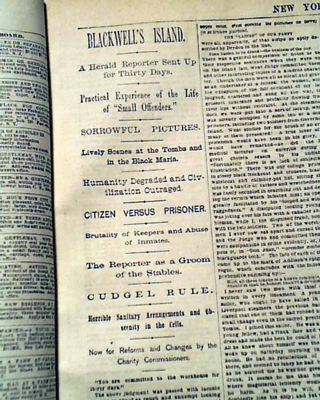 Blackwell's Island Asylum horrors... - RareNewspapers.com