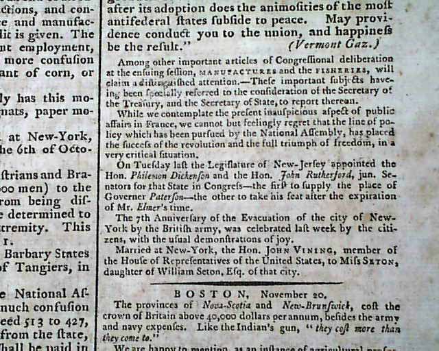 George Washington arrives at the new capital city... - RareNewspapers.com