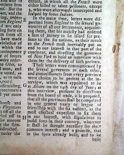 Early George Washington in 1754...... - RareNewspapers.com