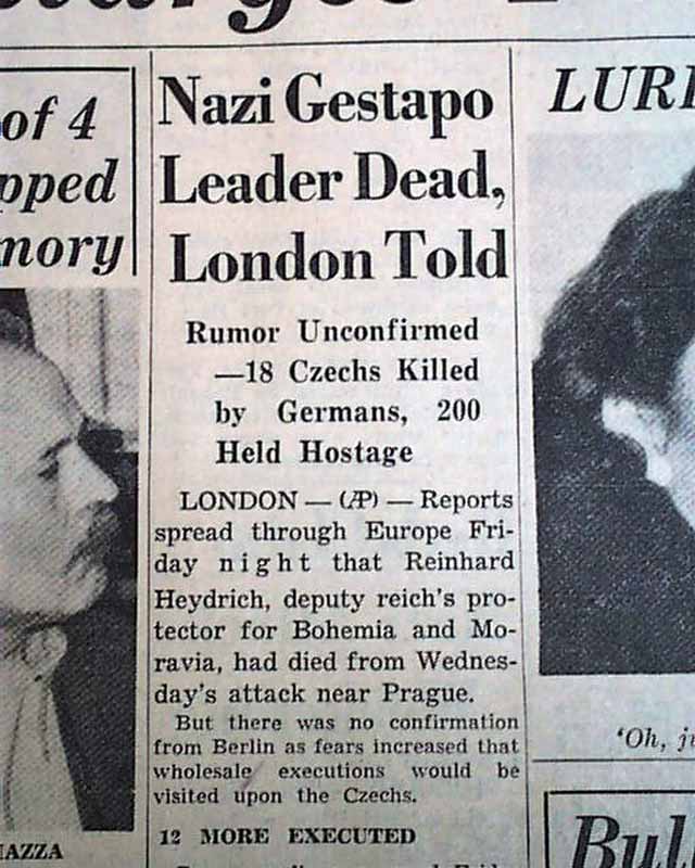 1942 Reinhard Heydrich... - RareNewspapers.com