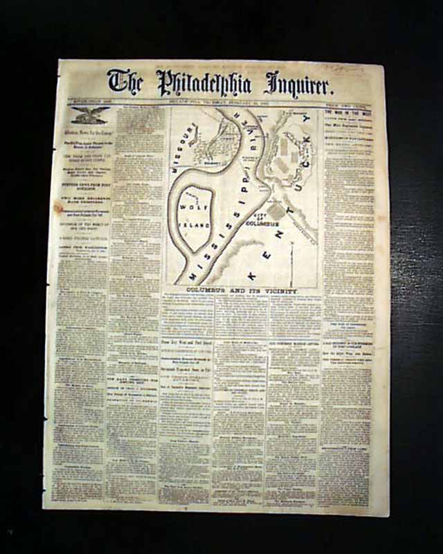 Civil War map of Columbus, Kentucky... - RareNewspapers.com