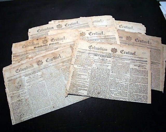 Eight Boston newspapers from 1799... Paul Revere... - RareNewspapers.com