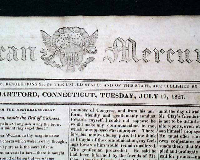 Andrew Jackson Letter In 1827... - RareNewspapers.com