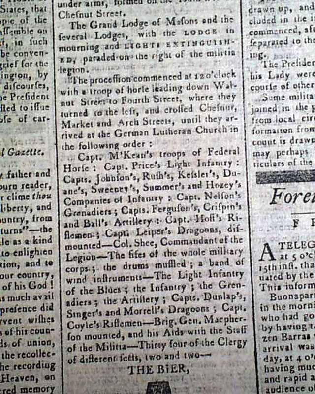 Terrific issue on the death & funeral of Washington: the "mourning ...