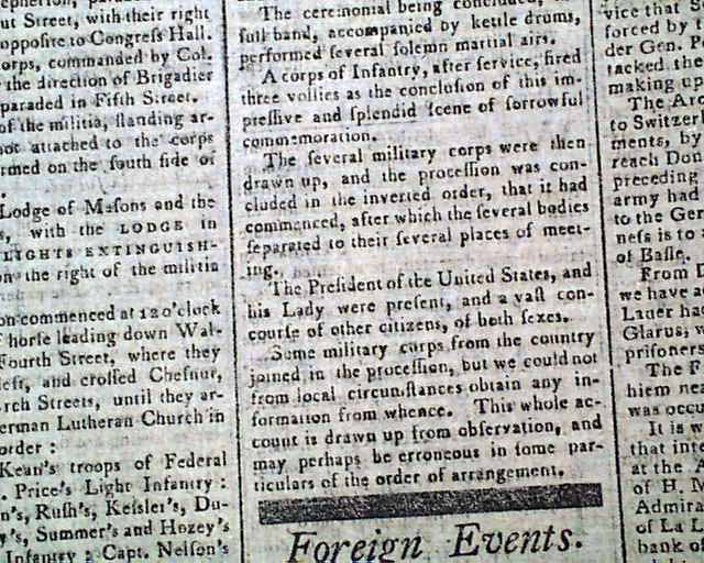 Terrific issue on the death & funeral of Washington: the "mourning ...