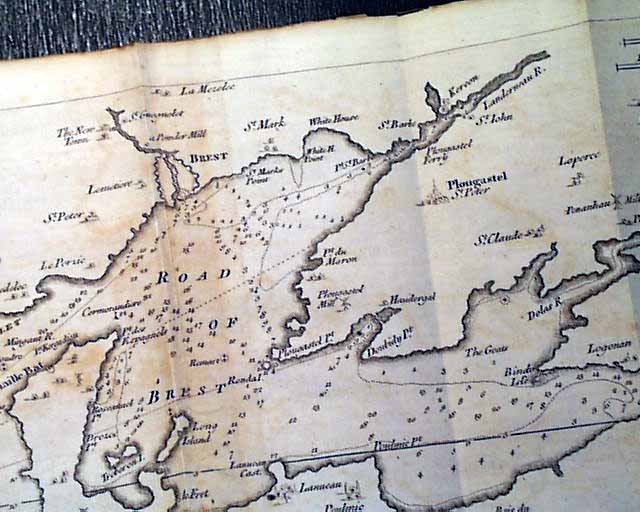 Map of the Coast of France... Map of a portion of India... - RareNewspapers.com