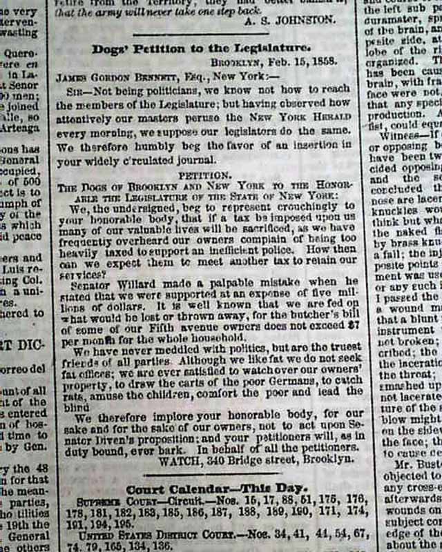 Mormon War in 1858... - RareNewspapers.com