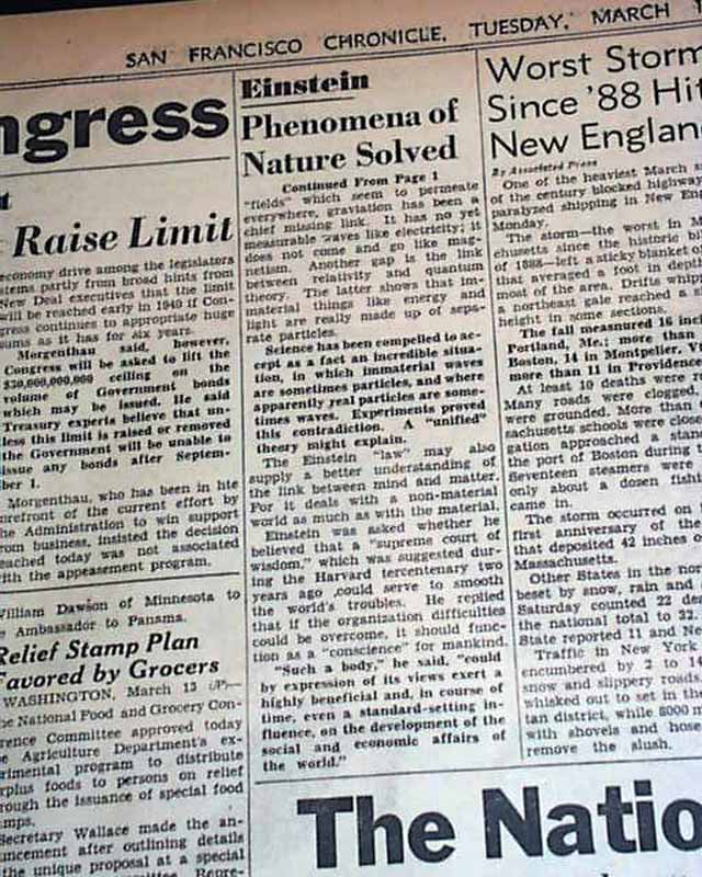 1939 Albert Einstein & the Creation of the Universe ...