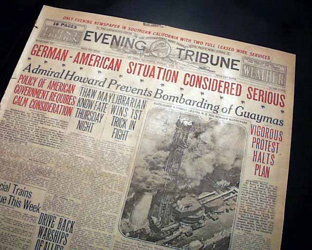 1915 Pre-American WWI involvement tensions... - RareNewspapers.com