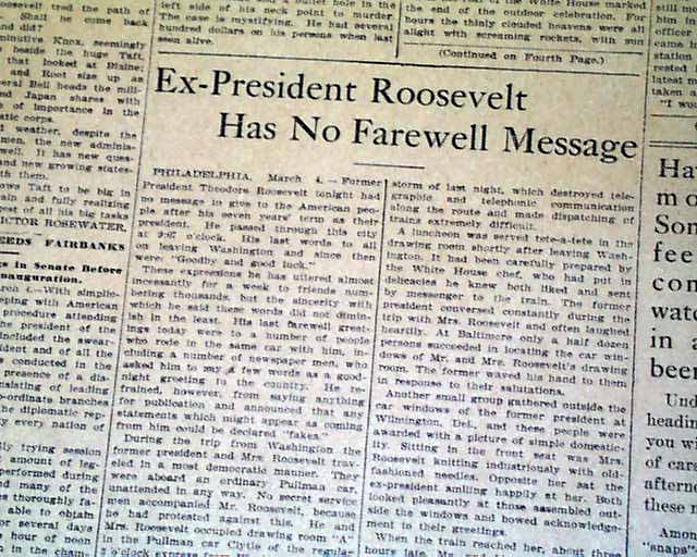 1909 William Howard Taft inauguration... - RareNewspapers.com