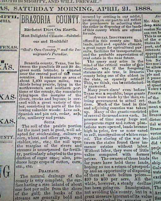 Rare, short-lived Texas newspaper from its first capital ...