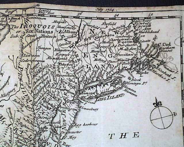 George Washington at age 22... Great map of America... - RareNewspapers.com