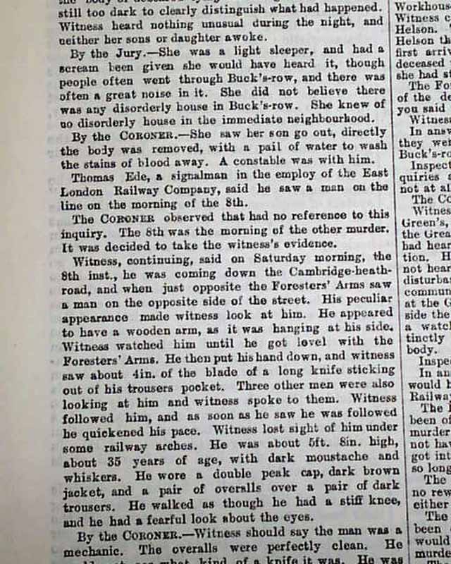 Investigating the first of the Jack the Ripper murders ...