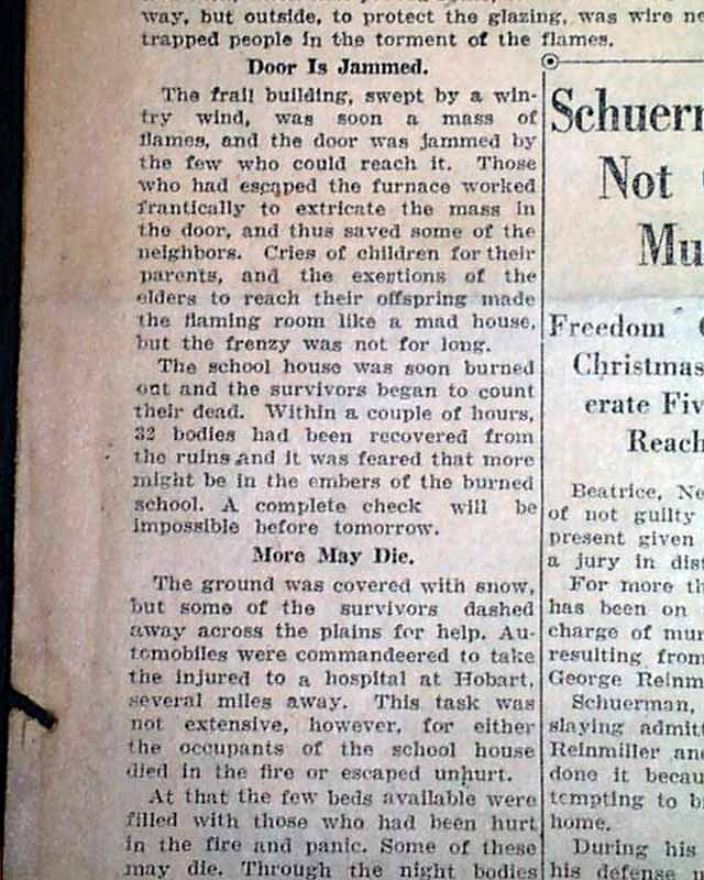 1924 Hobart, Oklahoma school house fire... - RareNewspapers.com