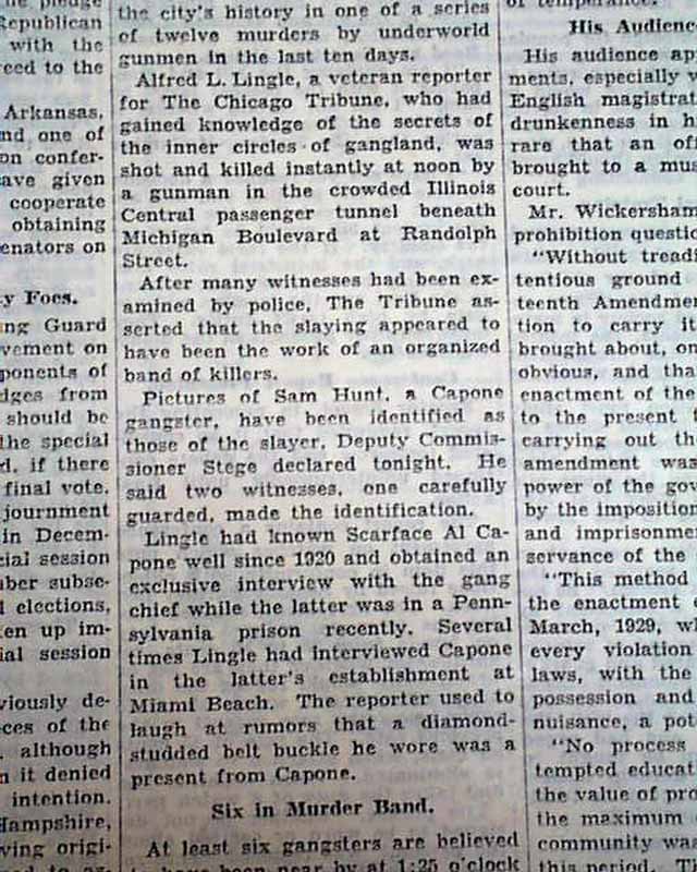 Jake Lingle assassination... - RareNewspapers.com