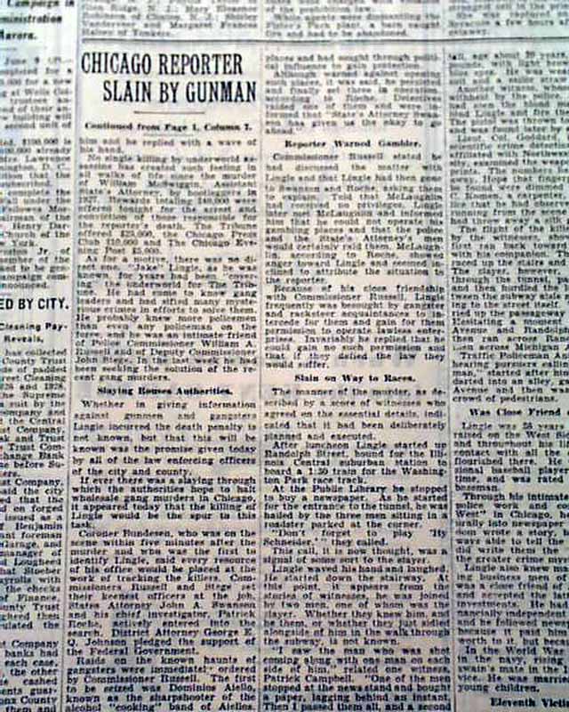 Jake Lingle assassination... - RareNewspapers.com