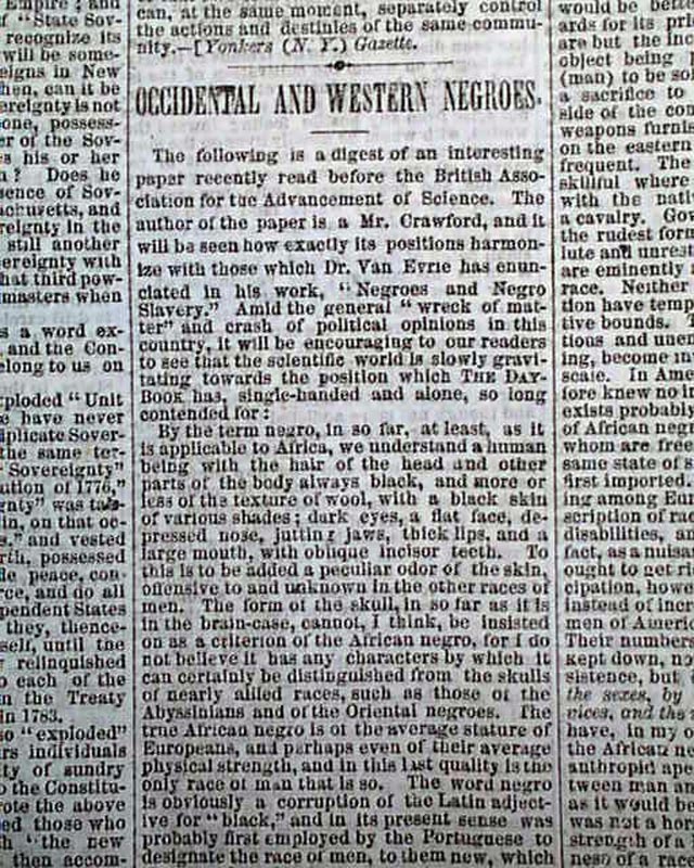 A racist newspaper on the post-war events... - RareNewspapers.com