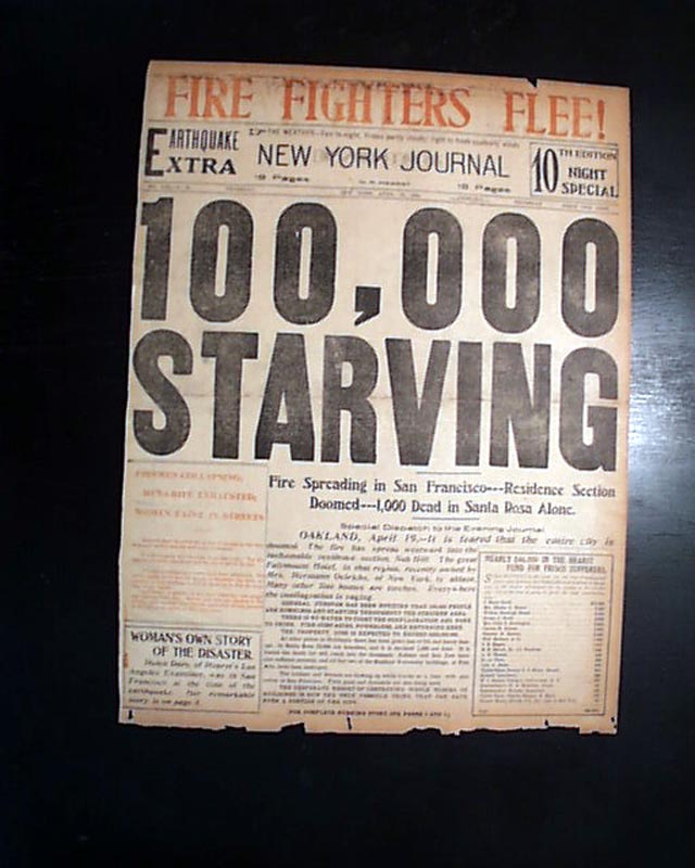 One of Hearst's screaming headlines... - RareNewspapers.com