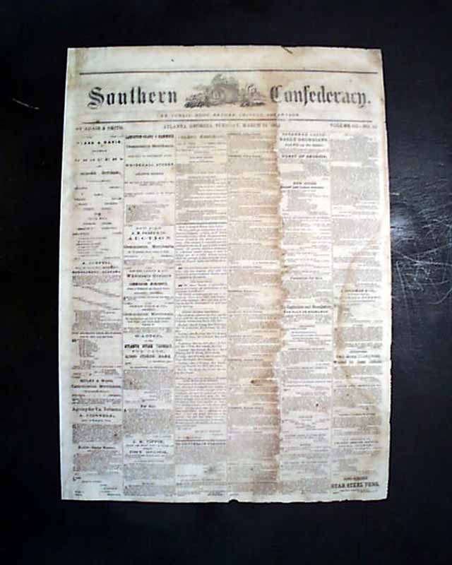 Great title for a Confederate newspaper... - RareNewspapers.com