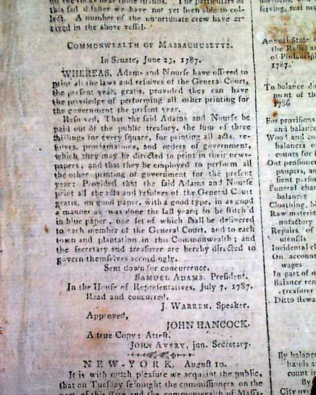 John Hancock & Sam Adams... The Constitutional Convention in session ...