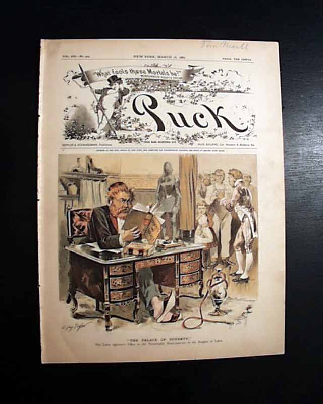 Popular for the colorful political cartoons... - RareNewspapers.com