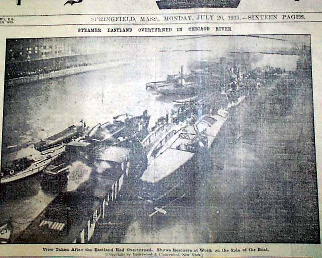 S S Eastland Disaster In 1915