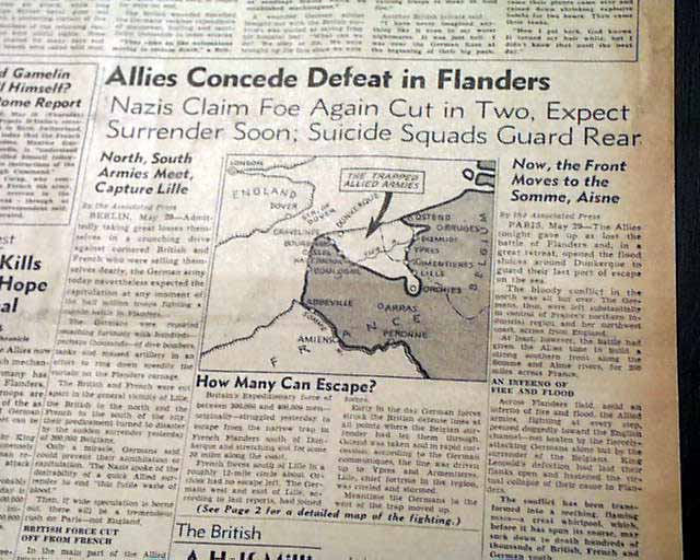The Dunkirk evacuation, 1940... - RareNewspapers.com