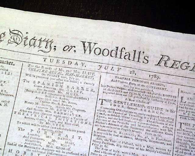 Details of the French Revolution.... The Bastille is destroyed ...