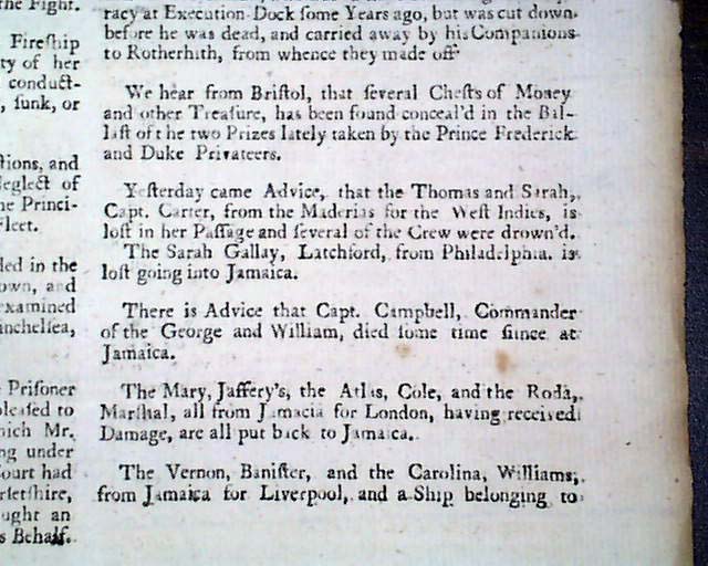 1745 Scotland newspaper from the Jacobite Rebellion... - RareNewspapers.com