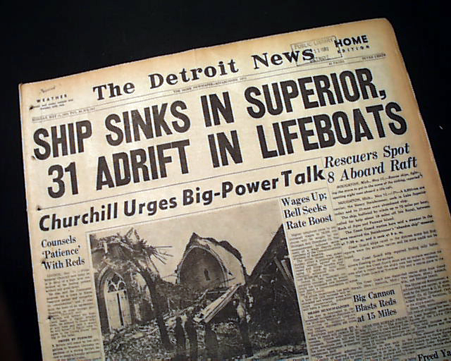 1953 SS Henry Steinbrenner sinking.... - RareNewspapers.com