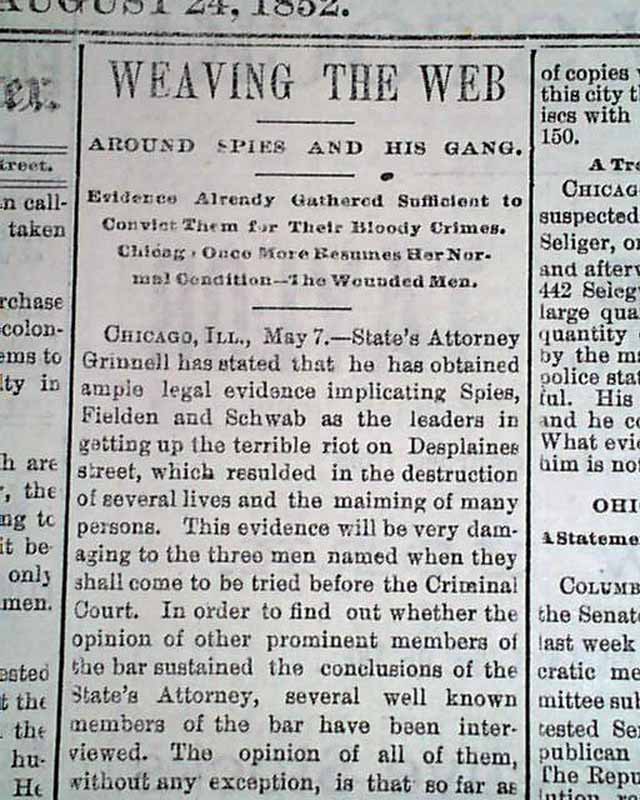 Haymarket Affair... - RareNewspapers.com