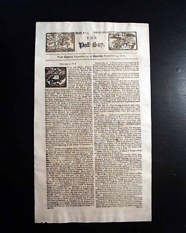 A displayable newspaper from 1721... - RareNewspapers.com